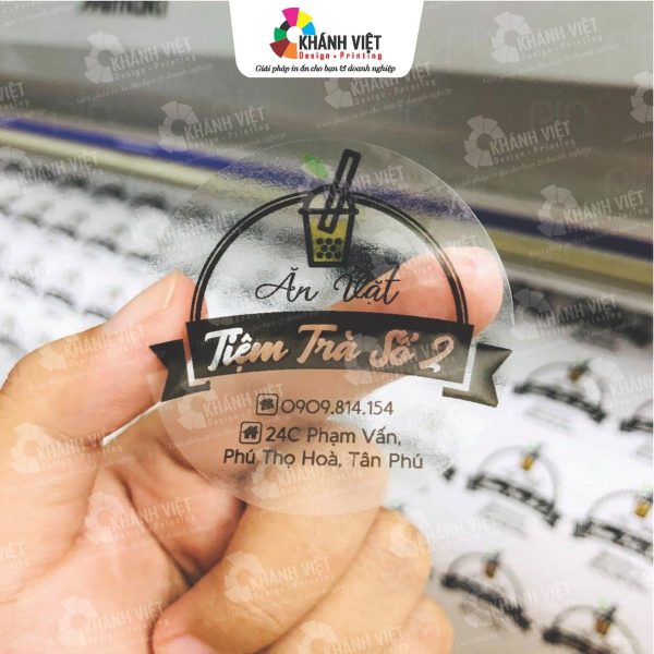 In Decal Trong Suốt Đẹp, Mẫu Mã Ấn Tượng