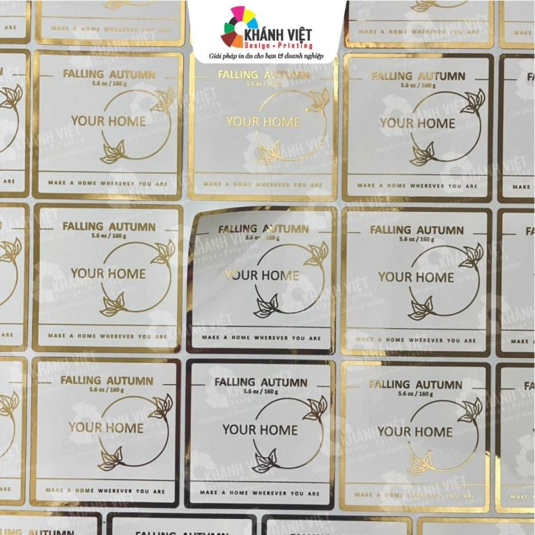 In Tem Decal ép Kim - In Khánh Việt