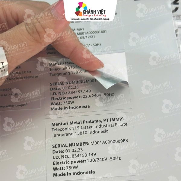 In Tem Decal Xi Bạc - In Khánh Việt
