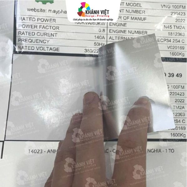 In Tem Decal Xi Bạc - In Khánh Việt