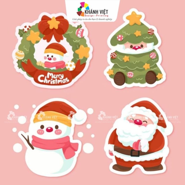 50+ Mẫu Sticker Noel Đẹp, Dễ Thương Cho Mùa Giáng Sinh