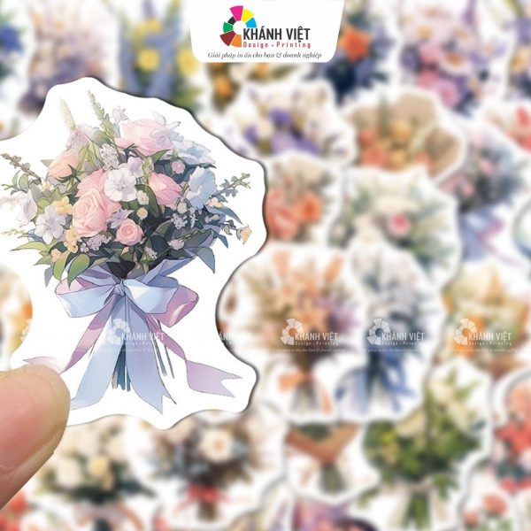 Top 50+ Mẫu Sticker Hoa Đẹp, Xinh Xắn Với Nhiều Màu Sắc